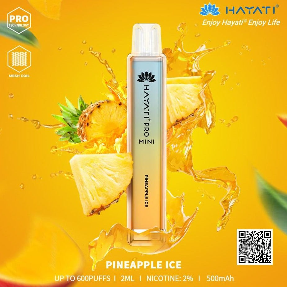 Hayati Pro Mini 600 Puffs (Pack of 10) – Euro Vapes