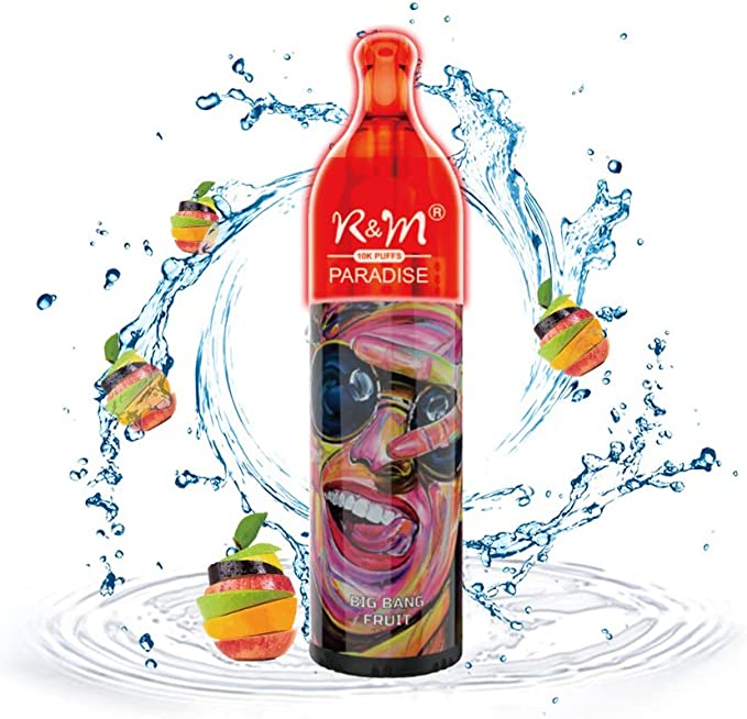 RAndM Tornado 10000 Paradise Disposable Vape 0mg Nicotine (Pack of 10 ...