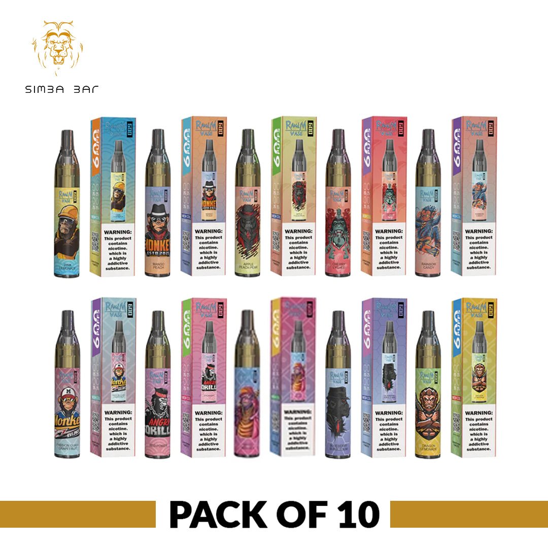 RandM Vase 600 Puffs Disposable Vape Puff Bar (Box of 10) – Euro Vapes