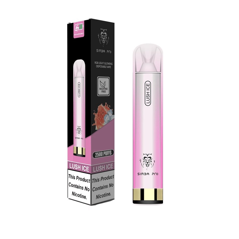 Simba Pro Vape 2500 Puffs Disposables Vapes With No Nicotine – Pack of ...